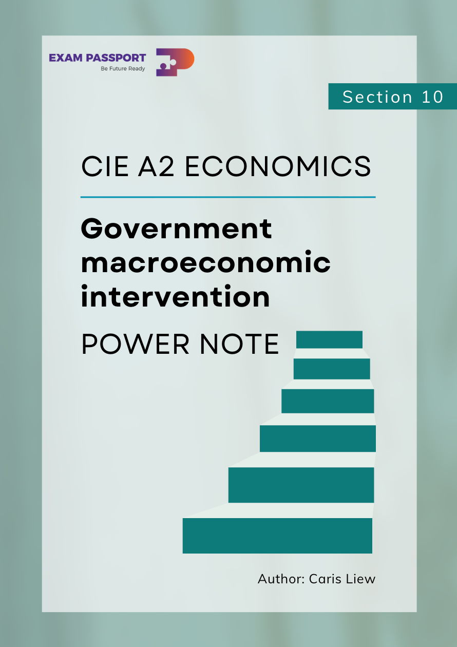 Section 10 CIE A2-Level Economics Power Note | ExamPassport